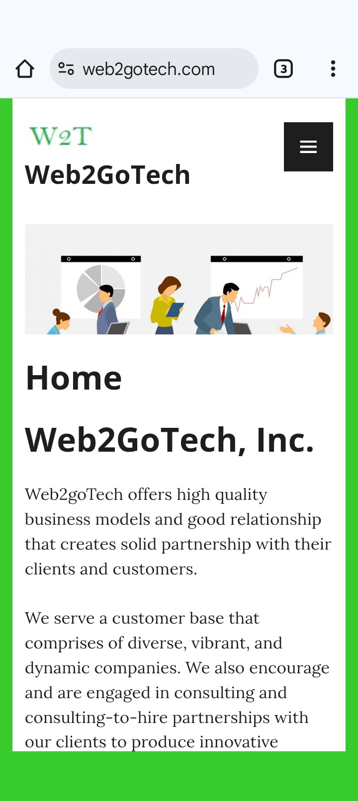 Web2GoTech| Provides Analytics and Apps TechnologiesWeb2GoTech [W2T] 2025-06-11 Screenshot